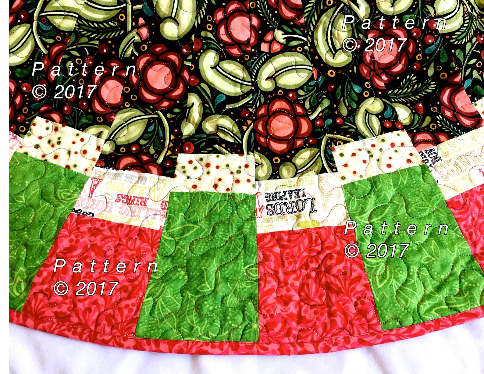 Patchwork Tree Skirt Pattern PDF DIY Instant Download - Etsy