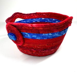 Clothesline Rope Basket, Americana Patriotic Gift Basket, July 4th ...
