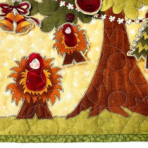 Advent Calendar, Quilted Religious Nativity, Wall Hanging, Christmas ...