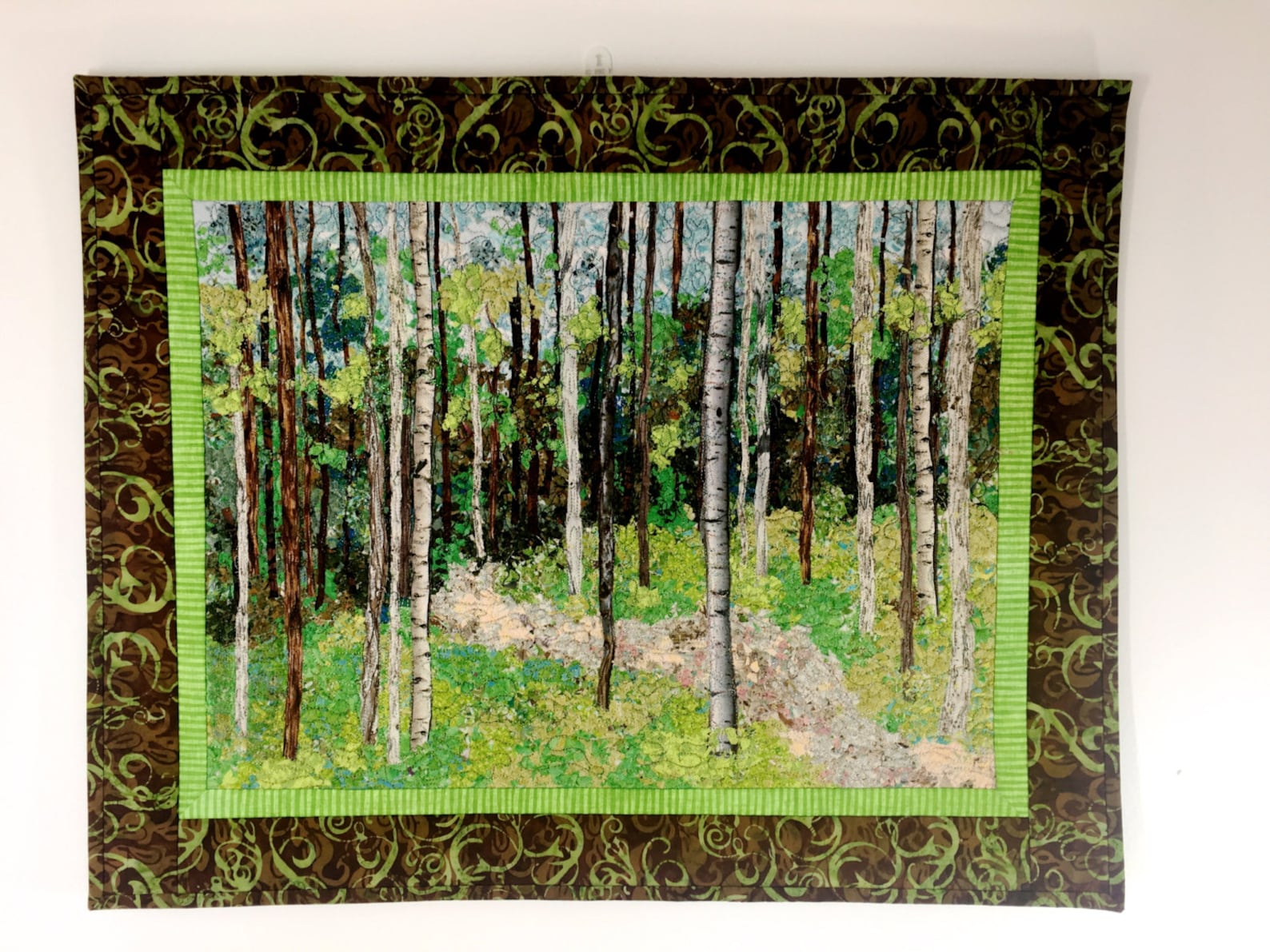Confetti Landscape Quilt Quilted Wall Hanging Fiber Art - Etsy