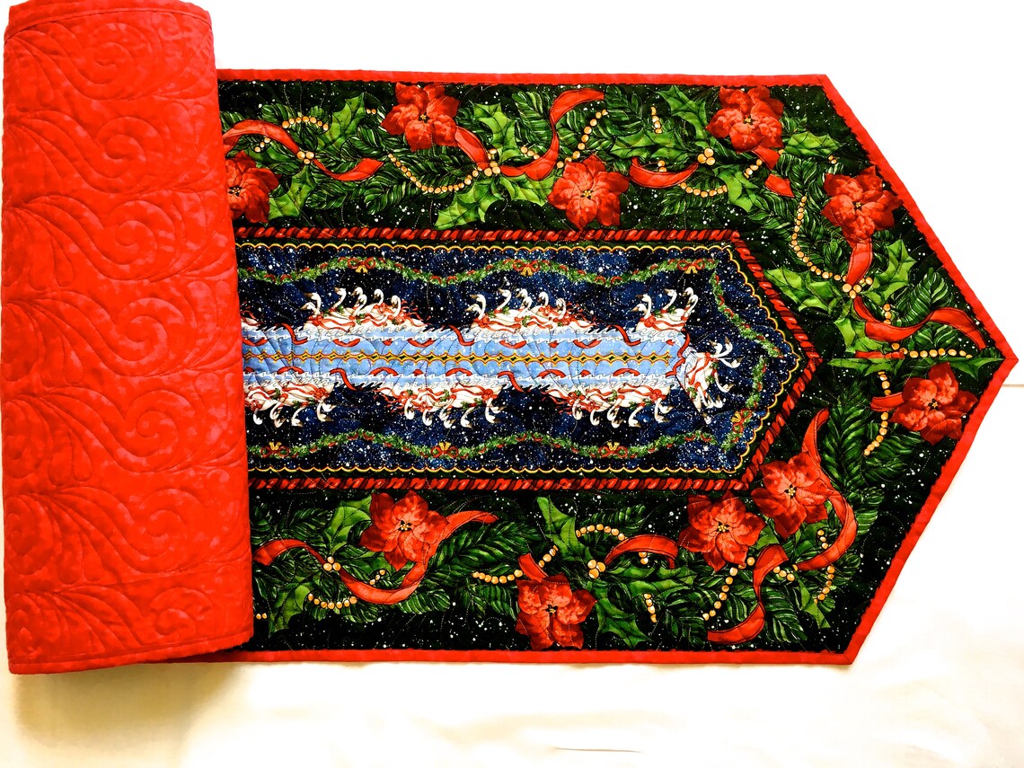 Quilted Table Runner Extra Long 74 X 20 - Etsy