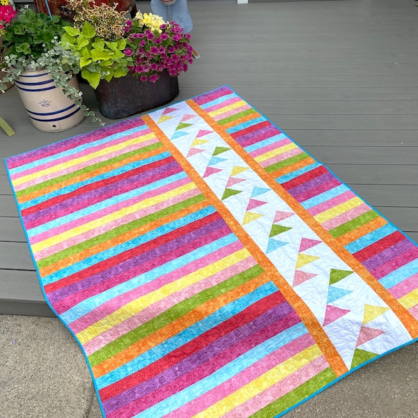 Modern Art Quilt - Etsy