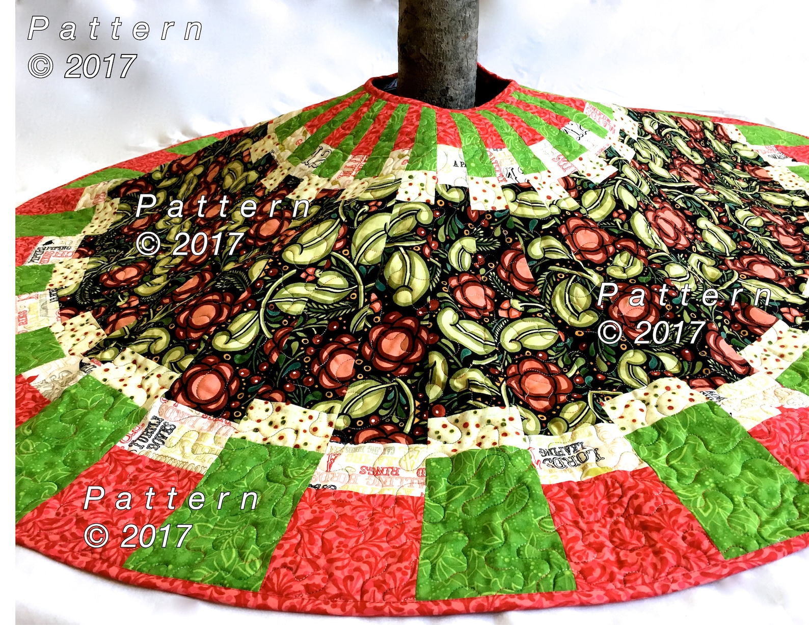Patchwork Tree Skirt Pattern PDF DIY Instant Download - Etsy