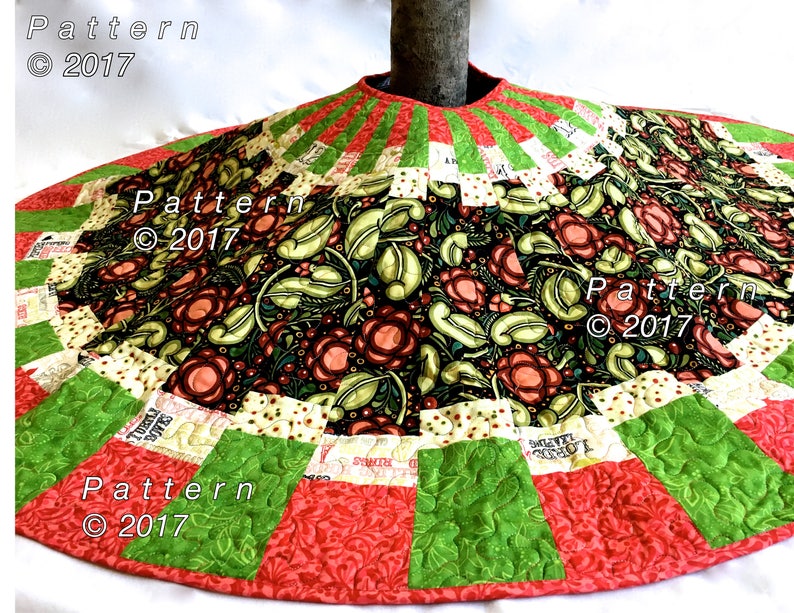 Patchwork Tree Skirt Pattern PDF DIY Instant Download - Etsy