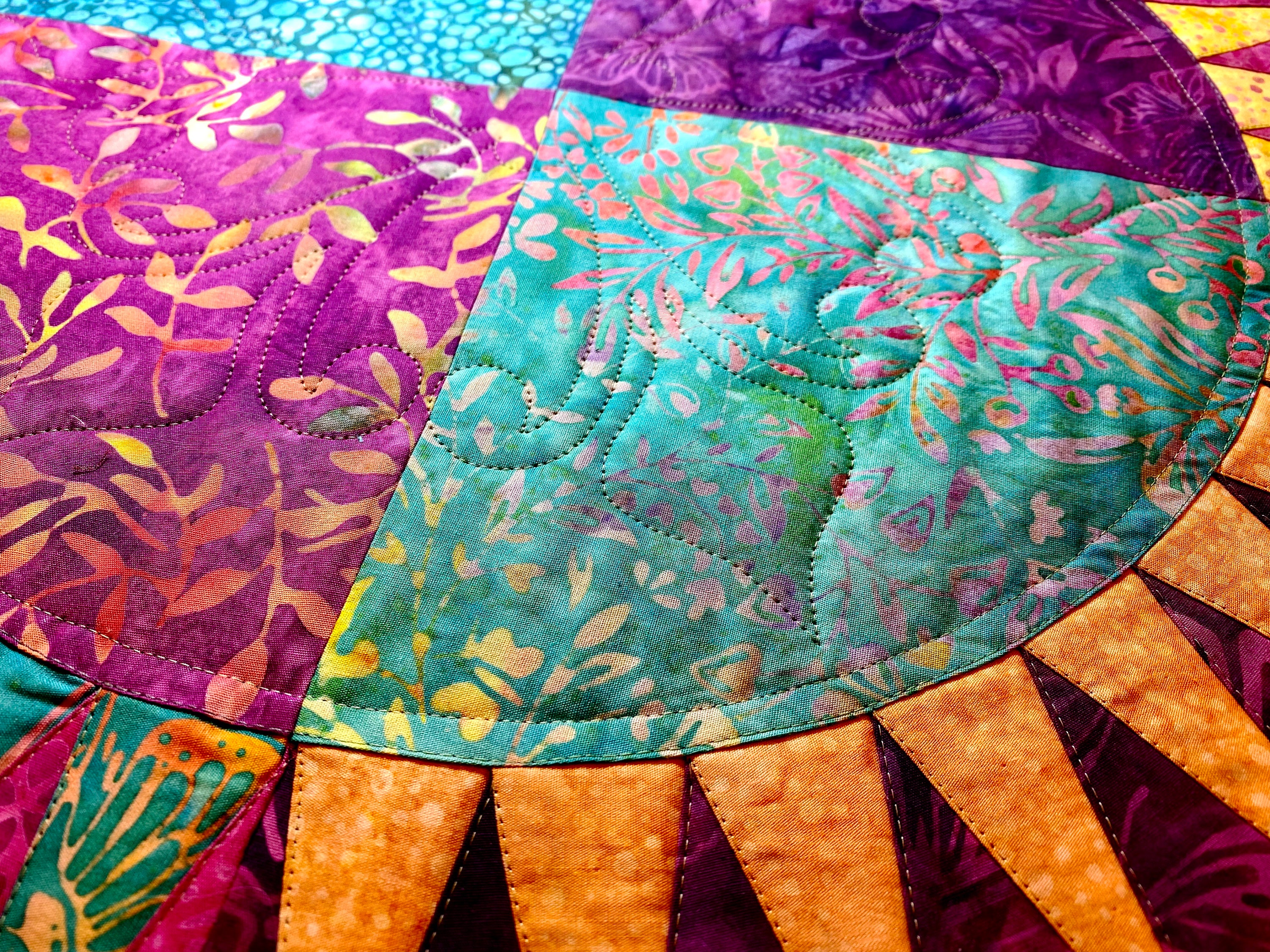 Sophisticated Wall Hanging, Original Design, Geometric Art Quilt ...