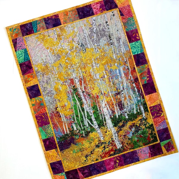 Birch Tree Quilt - Etsy