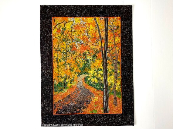 Confetti Quilt Landscape Quilted Wall Hanging Fiber Art - Etsy
