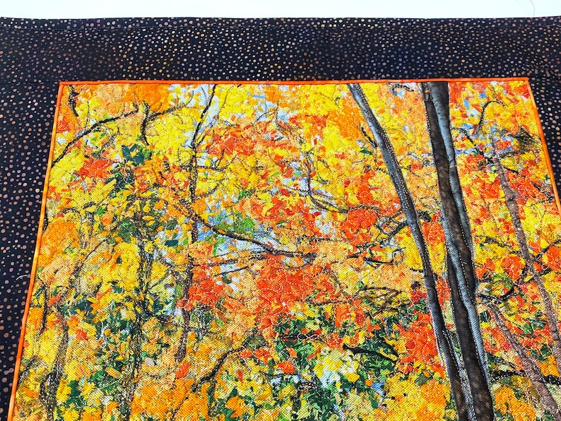 Confetti Quilt Landscape Quilted Wall Hanging Fiber Art - Etsy