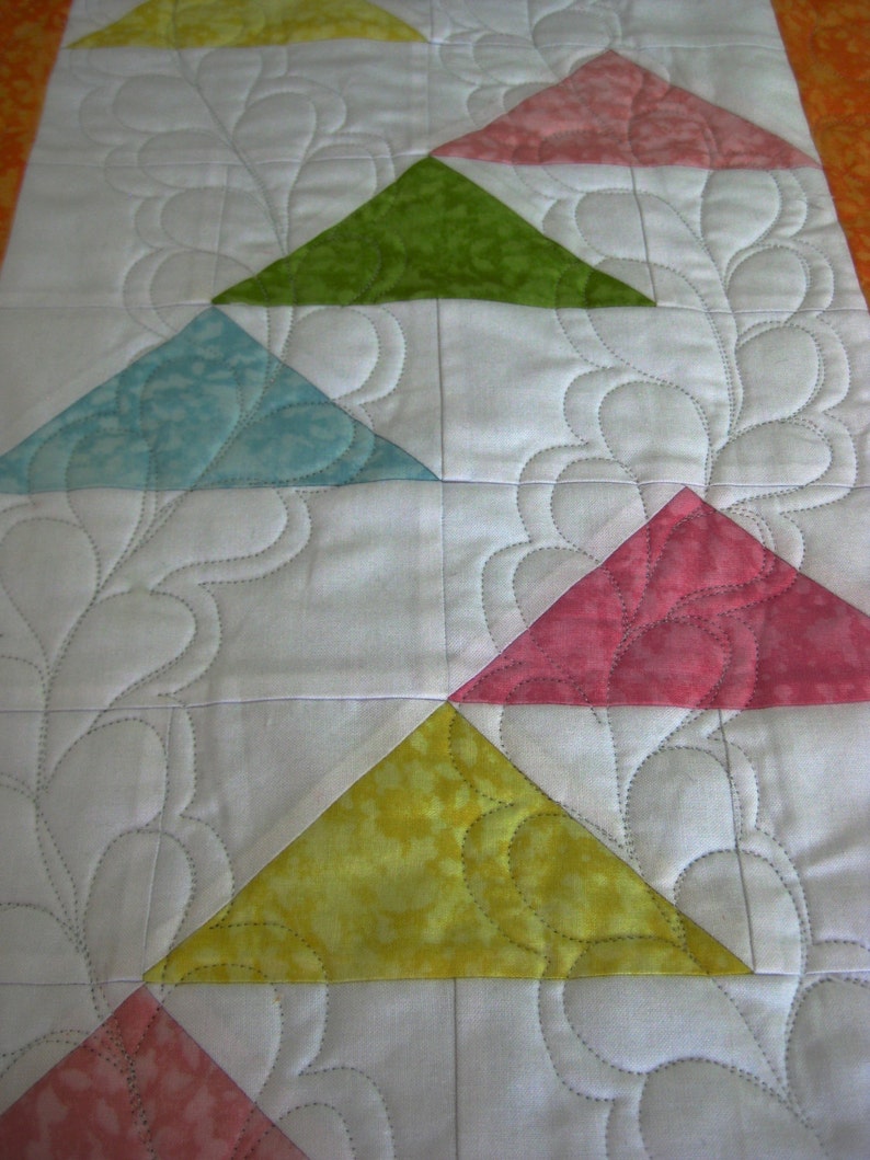 Modern Patchwork Lap Quilt Spring Colors Chic Bright Jelly - Etsy