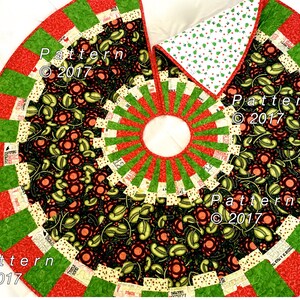 Patchwork Tree Skirt Pattern PDF, DIY Instant Download, Original Design ...