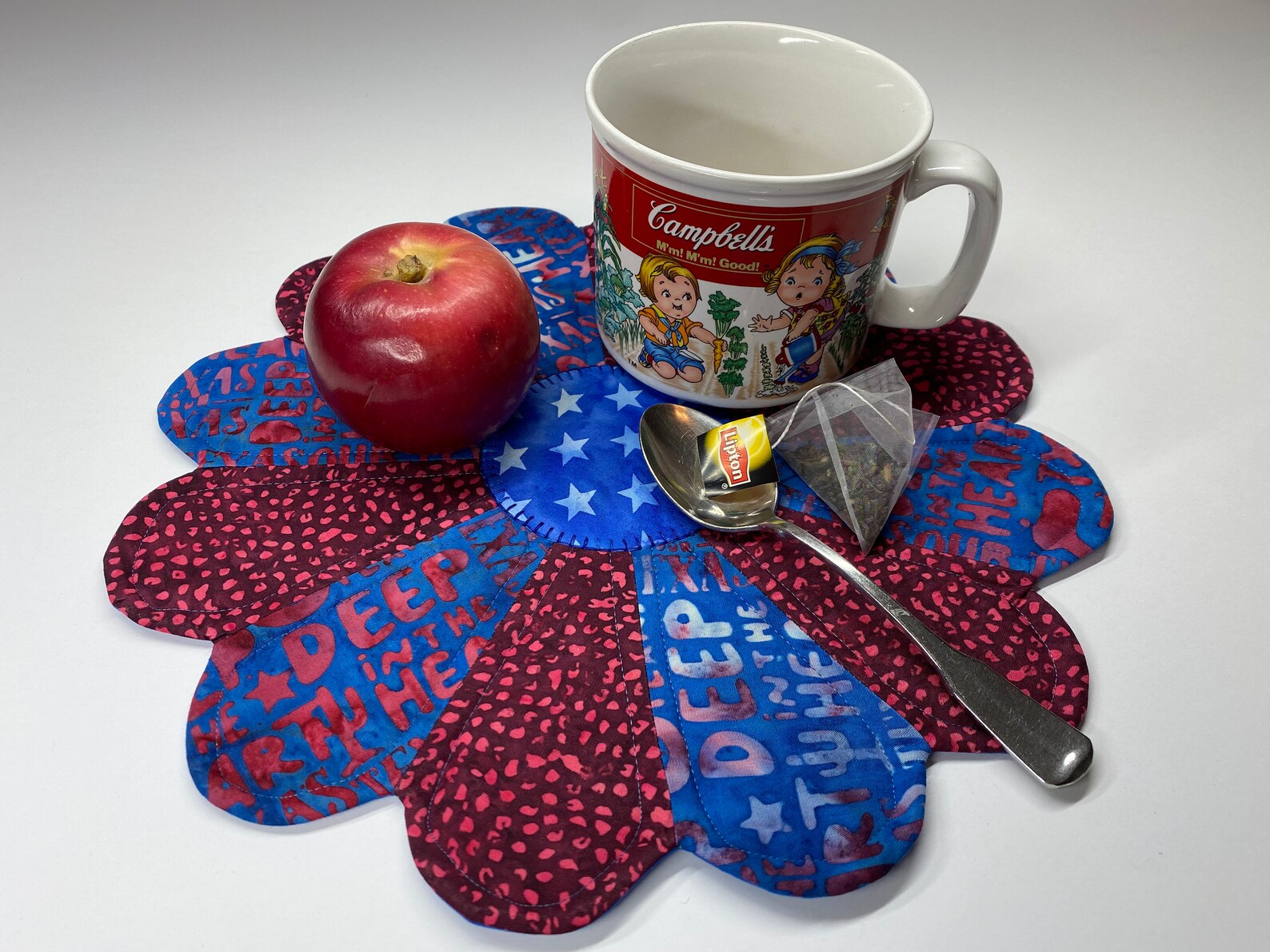 Patriotic Table Topper 2 Large Mug Rugs Dresden Mini Quilt - Etsy