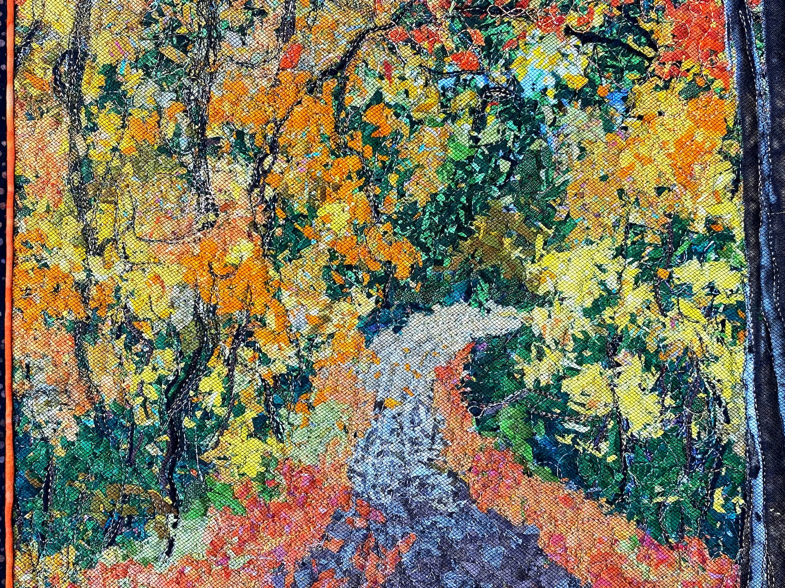 Confetti Quilt Landscape Quilted Wall Hanging Fiber Art - Etsy