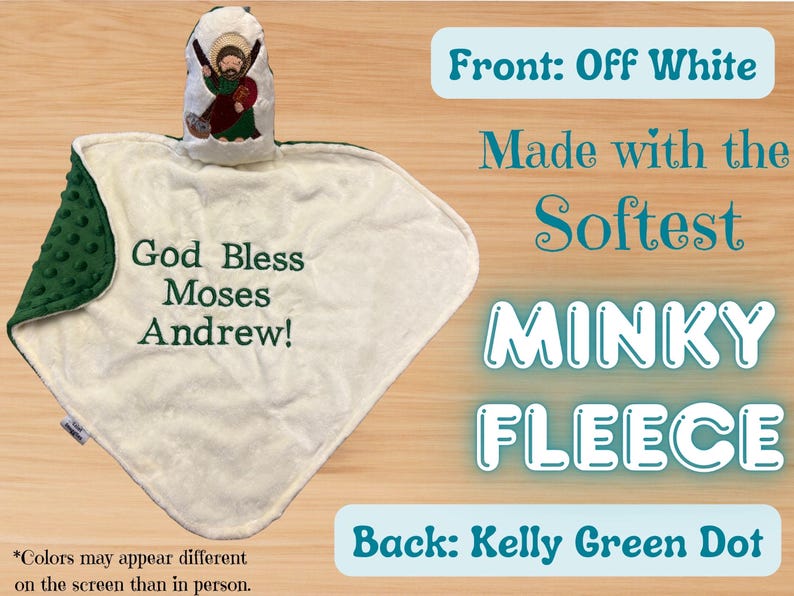 St. Andrew Saint Snuggly: Minky Fleece Baby Blanket, Catholic Gift ...