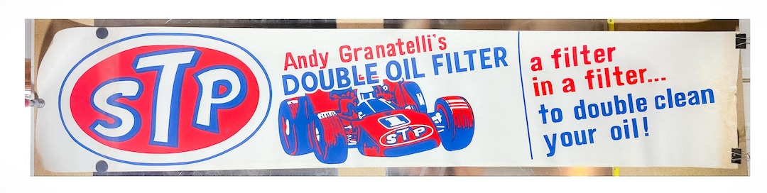STP Racing - Esso Atlas - Original Vintage Gas Station Advertising ...
