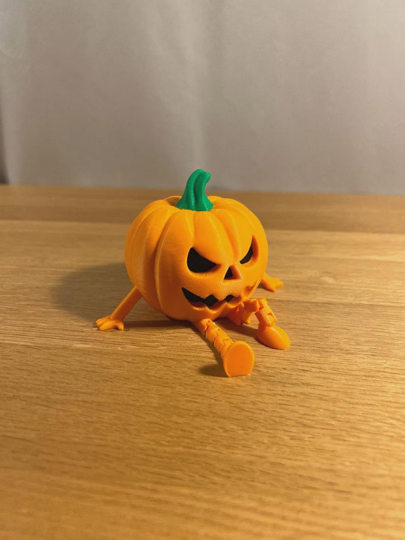 Articulated Jack-o’-lantern | 3D Printed Halloween Pumpkin Toy ...