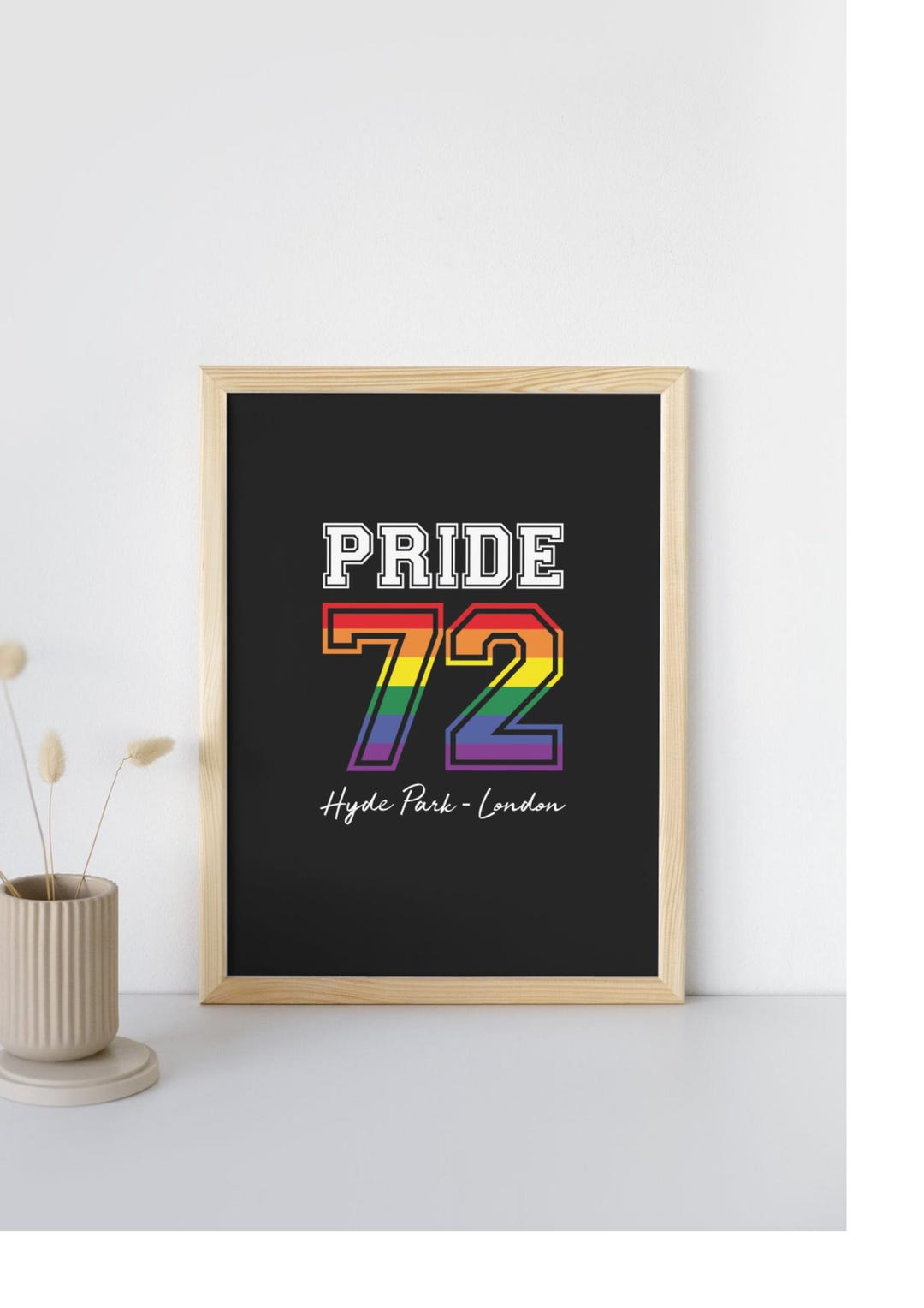 LGBTQ First Pride 1972 Hyde Park London Digital Poster - Etsy