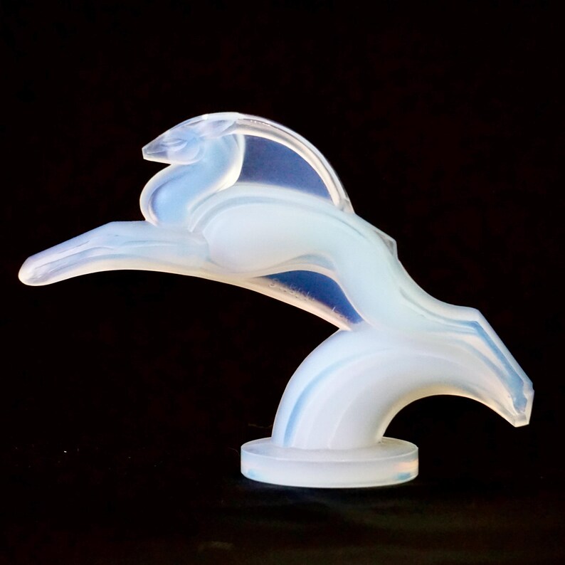 Art Deco Sabino Gazelle Opalescent Glass Figure – Car Mascot ...