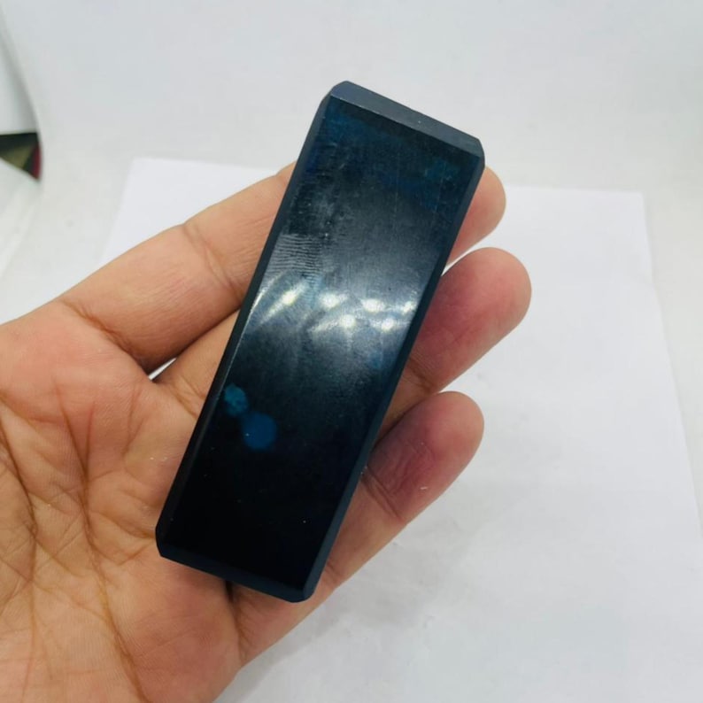 Buy Lab Grown Blue Obsidian Rough Slice 550-600 Ct | Premium Raw ...