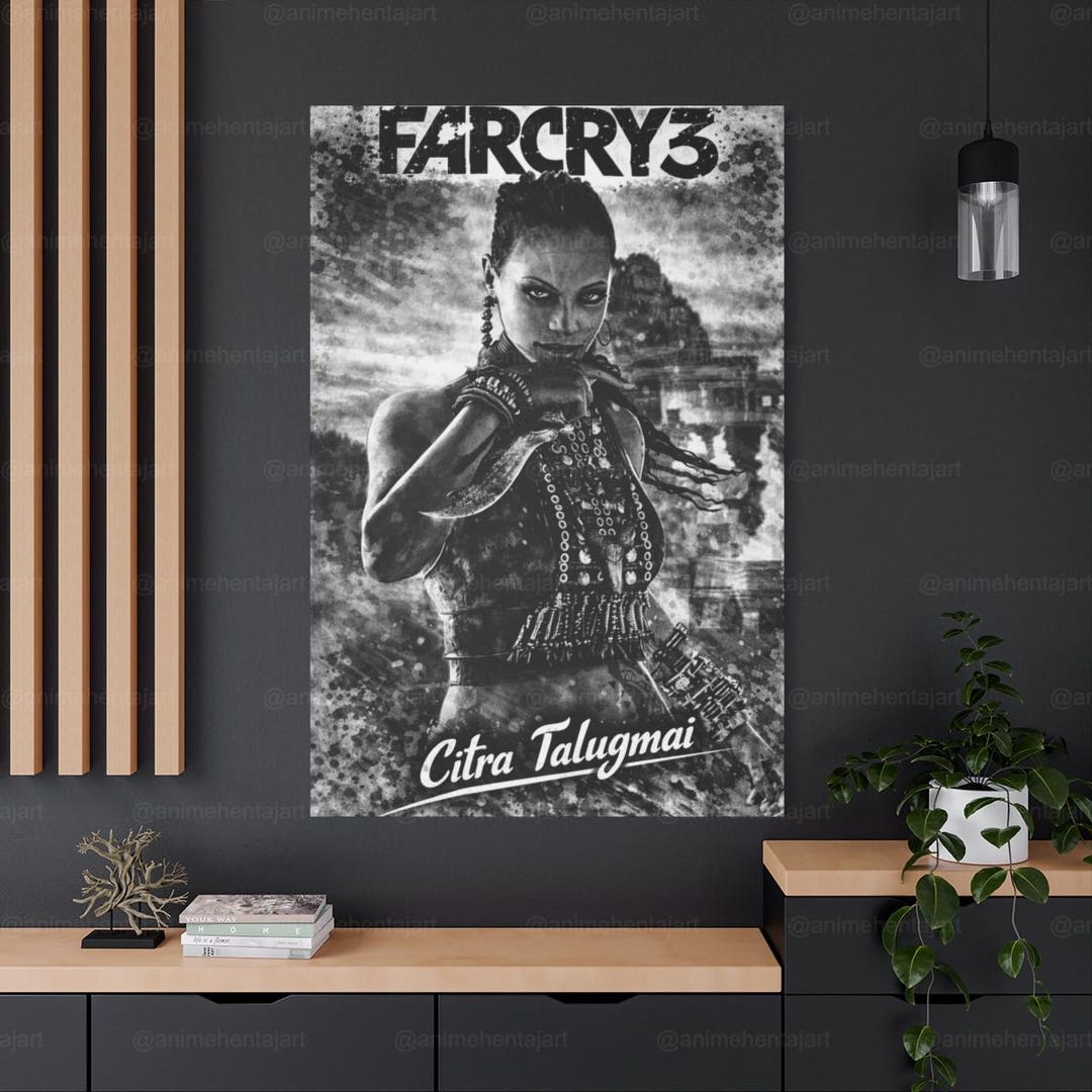 Far Cry 3 Canvas Wall Art Framed, Multiple Hand Drawn Variants! - Etsy