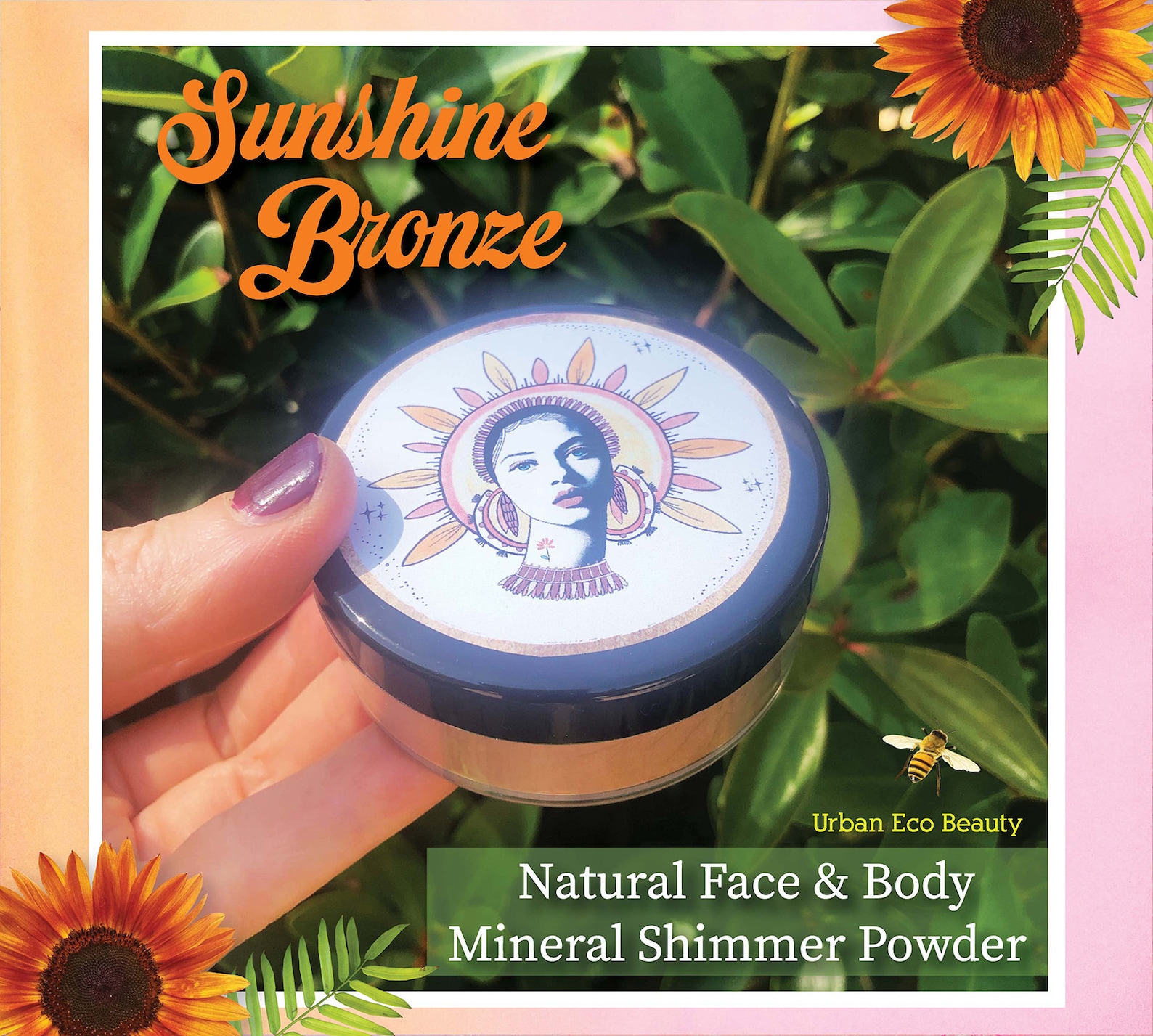 Natural Bronzer, Mineral Face and Body Shimmer Powder Summer Sun Kissed ...