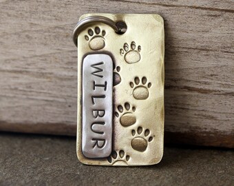 Large Dog ID tag Canine Police Badge Dog ID tag Asher | Etsy