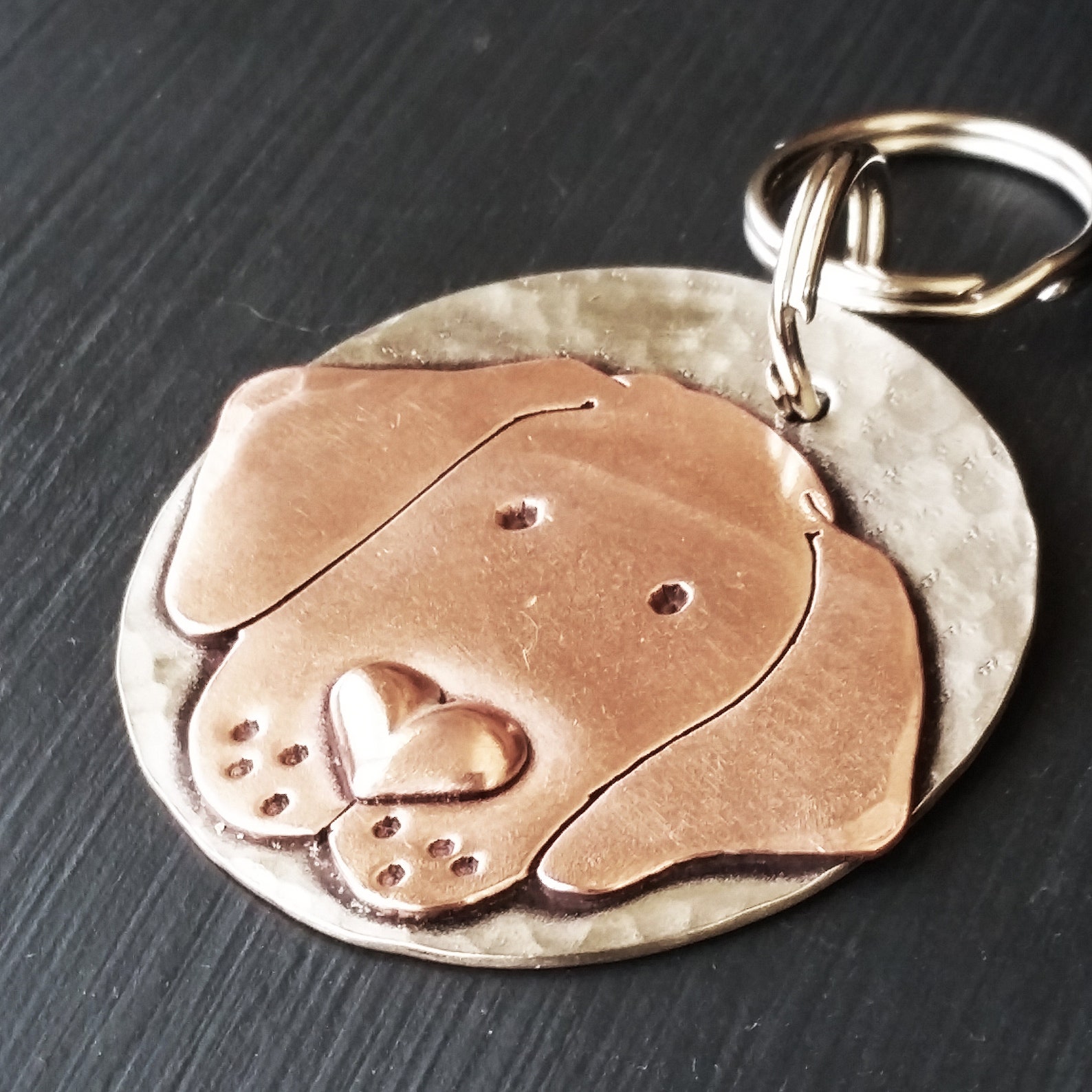 Custom ID Tag for Large Dogs or Key Ring Labrador Retreiver - Etsy