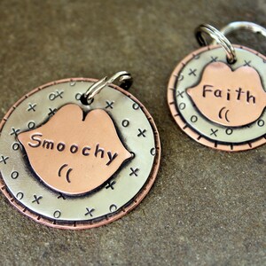 Large Dog Tag- Pet ID Tag for Large Dogs- Big Kisses - Etsy