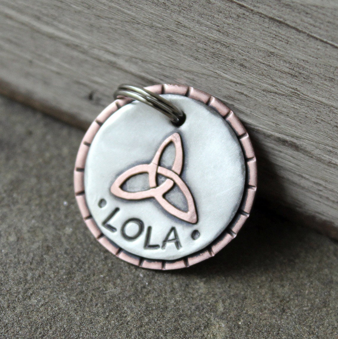 Dog ID Tag Celtic Knot Personalize ID Tag for Medium to - Etsy