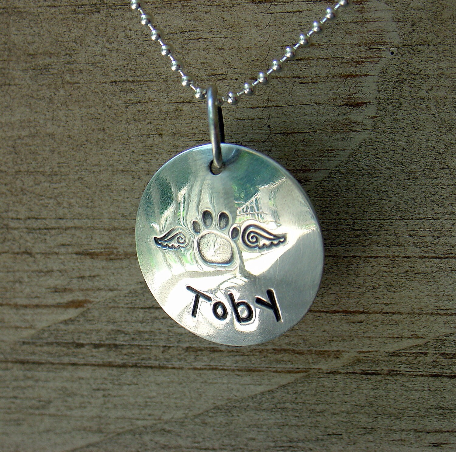 Memorial Pendant in Sterling Silver Pendant ONLY | Etsy