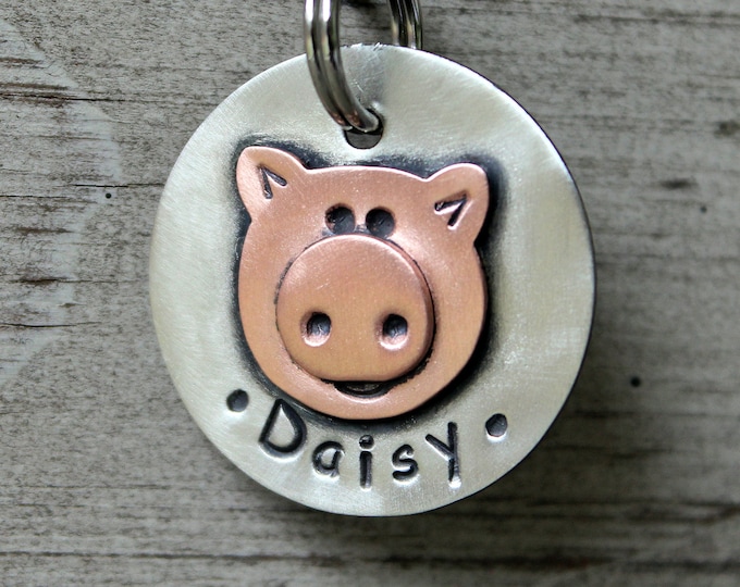 DOG TAG Custom Pet Id Tag Handmade Id Tag-personalized Dog Collar ID ...