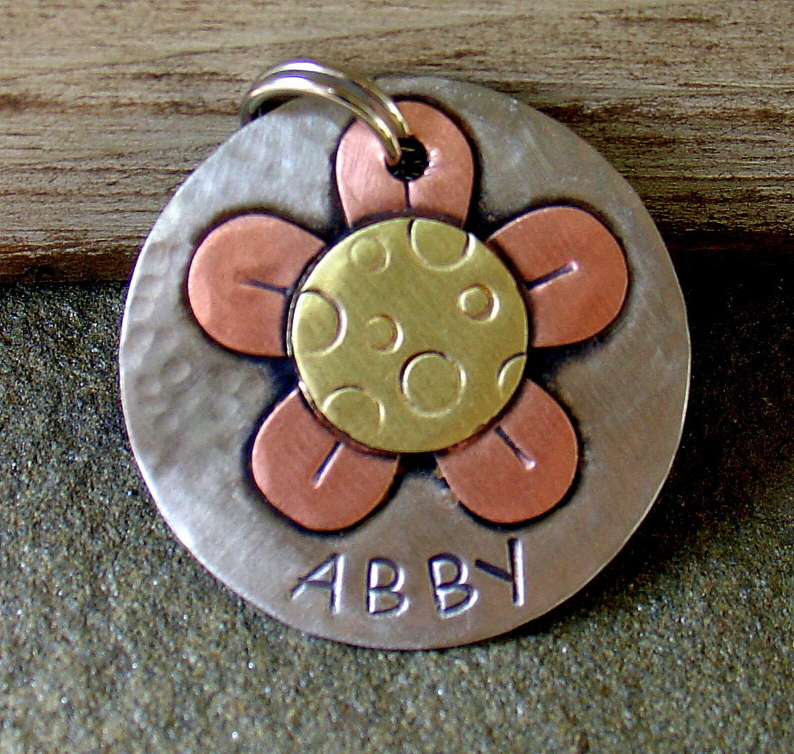 Custom Dog Id Tag- Abby and Petals - Etsy