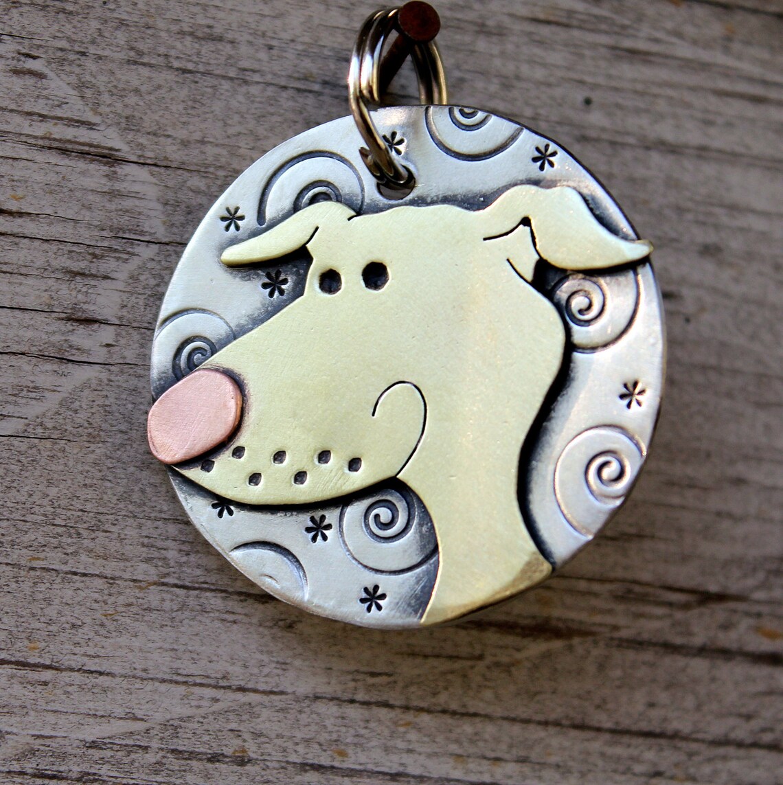 Greyhound Dog Tag Dog ID Tag Pet Tag Dog Tags - Etsy
