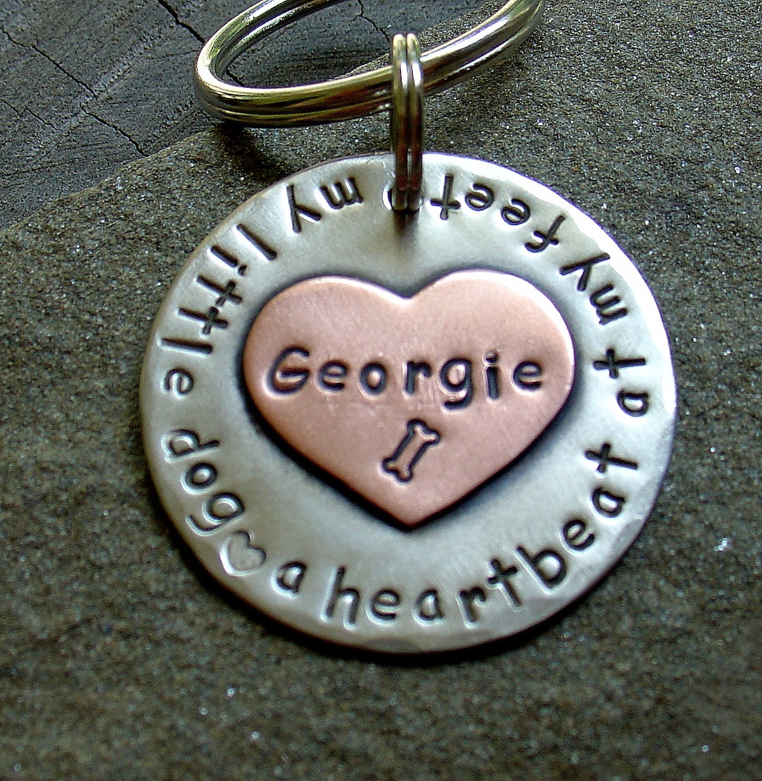 Dog Lover's Key Fob in Mixed Metal - Etsy