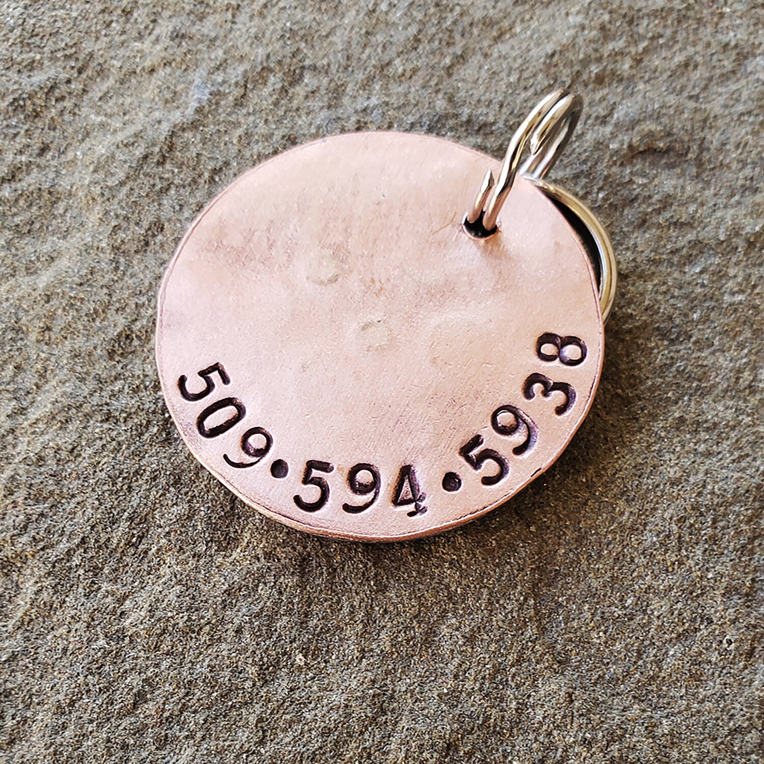 Luna Pet ID Tag - Dog Id Tag - Dog Collar Tag - Pet ID Tag - Hand ...