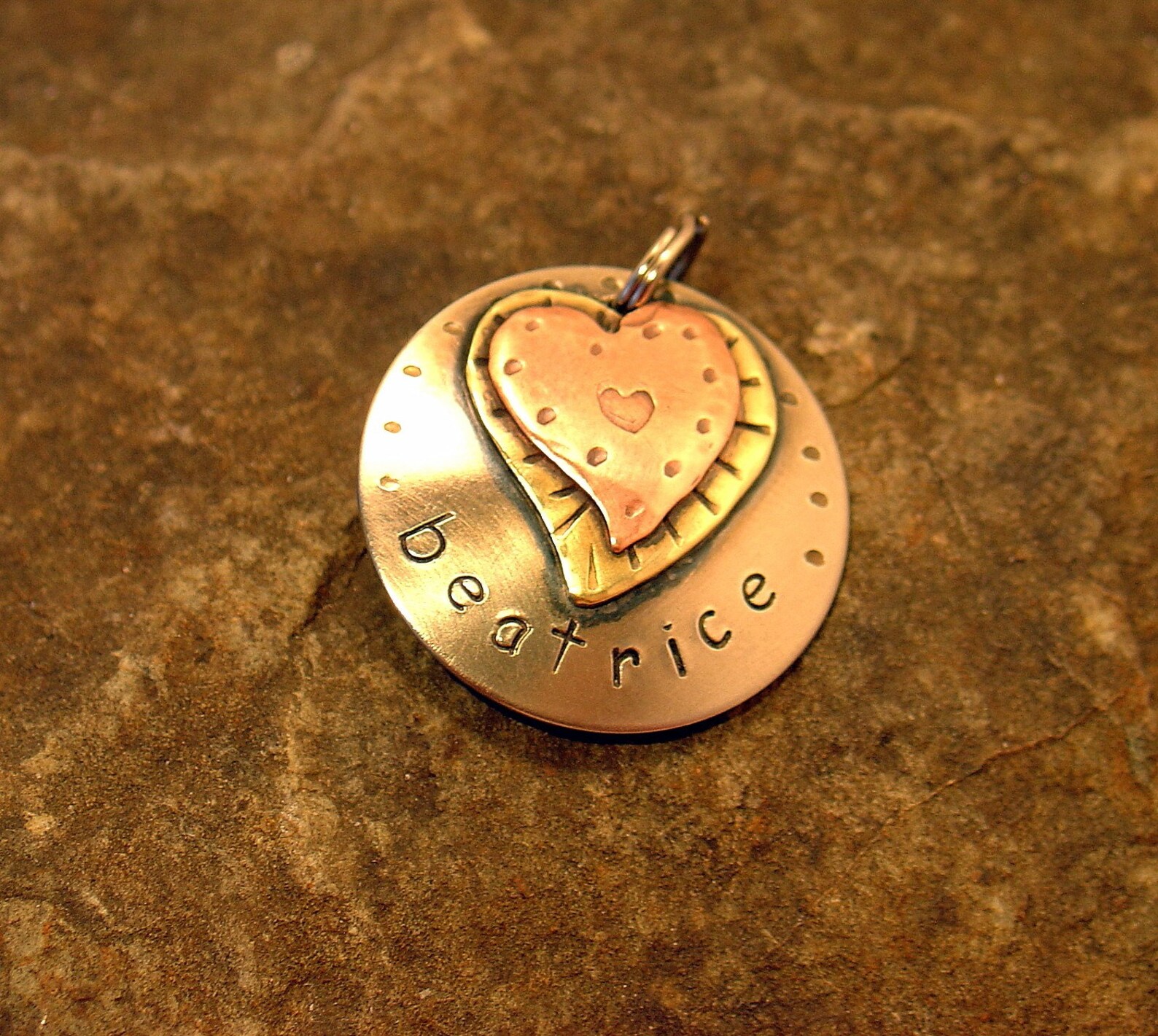 Small Dog ID Tag-beatrice Mixed Metal Pet I.d Tag - Etsy