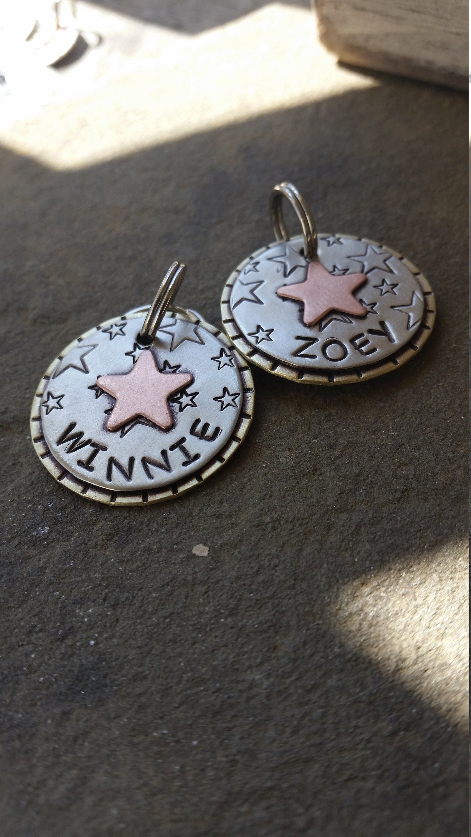 Pet ID Tag- Star Dog Tag- Dog Tag for Medium Dogs- Star Pet ID Tag- to ...