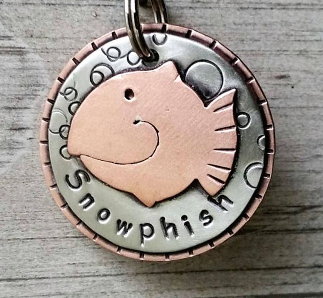 Fish Pet ID Tag - Dog Id Tag - Dog Collar Tag - Pet ID Tag - Unique Pet ...