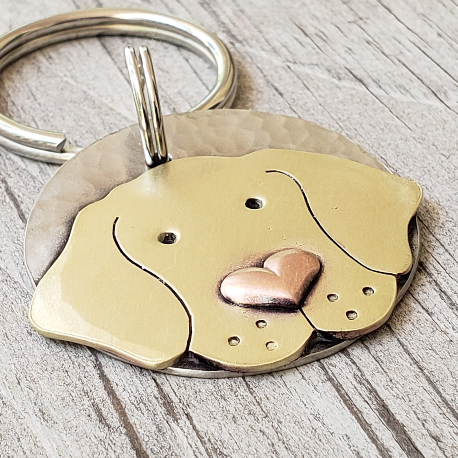 Custom ID Tag for Large Dogs or Key Ring Labrador Retreiver - Etsy
