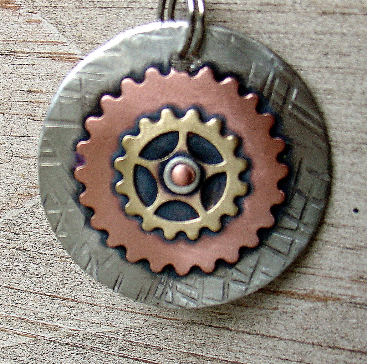 Dog ID Tag Stacked Cogs | Etsy