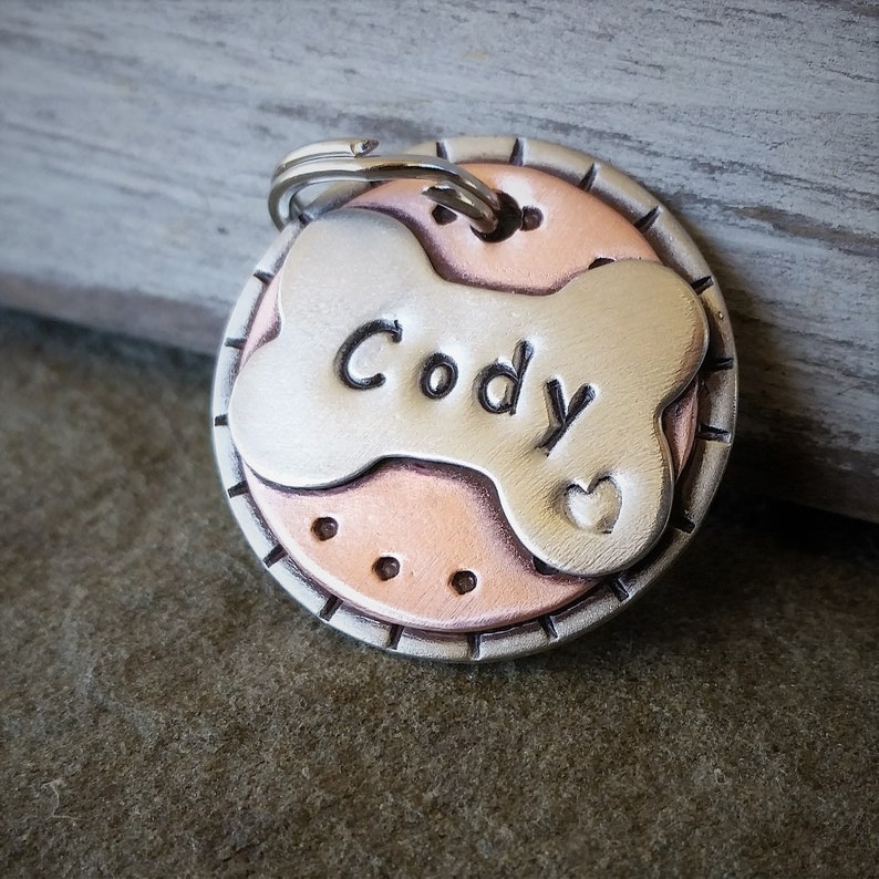 Dog Tag - Dog Id Tag - Dog Collar Tag - Pet ID Tag - Dog Lover Gift ...