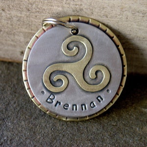 Dog ID Tag-custom Celtic Dog ID Tag, Pet Id Tag, Personalized Celtic Id ...