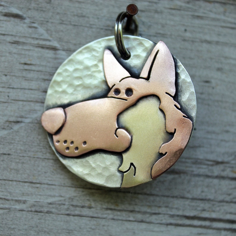 German Shepherd Dog Tag Large Dog ID Tag personalized Shepherd Dog Tag ...