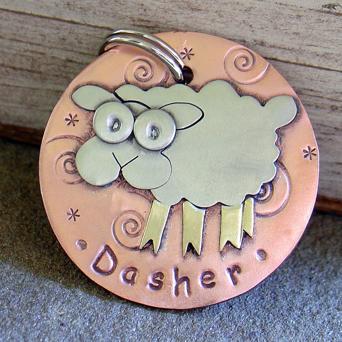 Sheep Dog ID Tag- Wacky Sheep Id Tag for Dogs - Etsy
