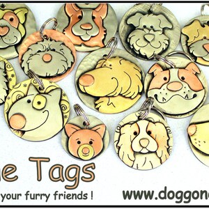 Small to Medium Dog Tag - Dog ID Tag - Pet Tag - Beagle Pet Id Tag or ...
