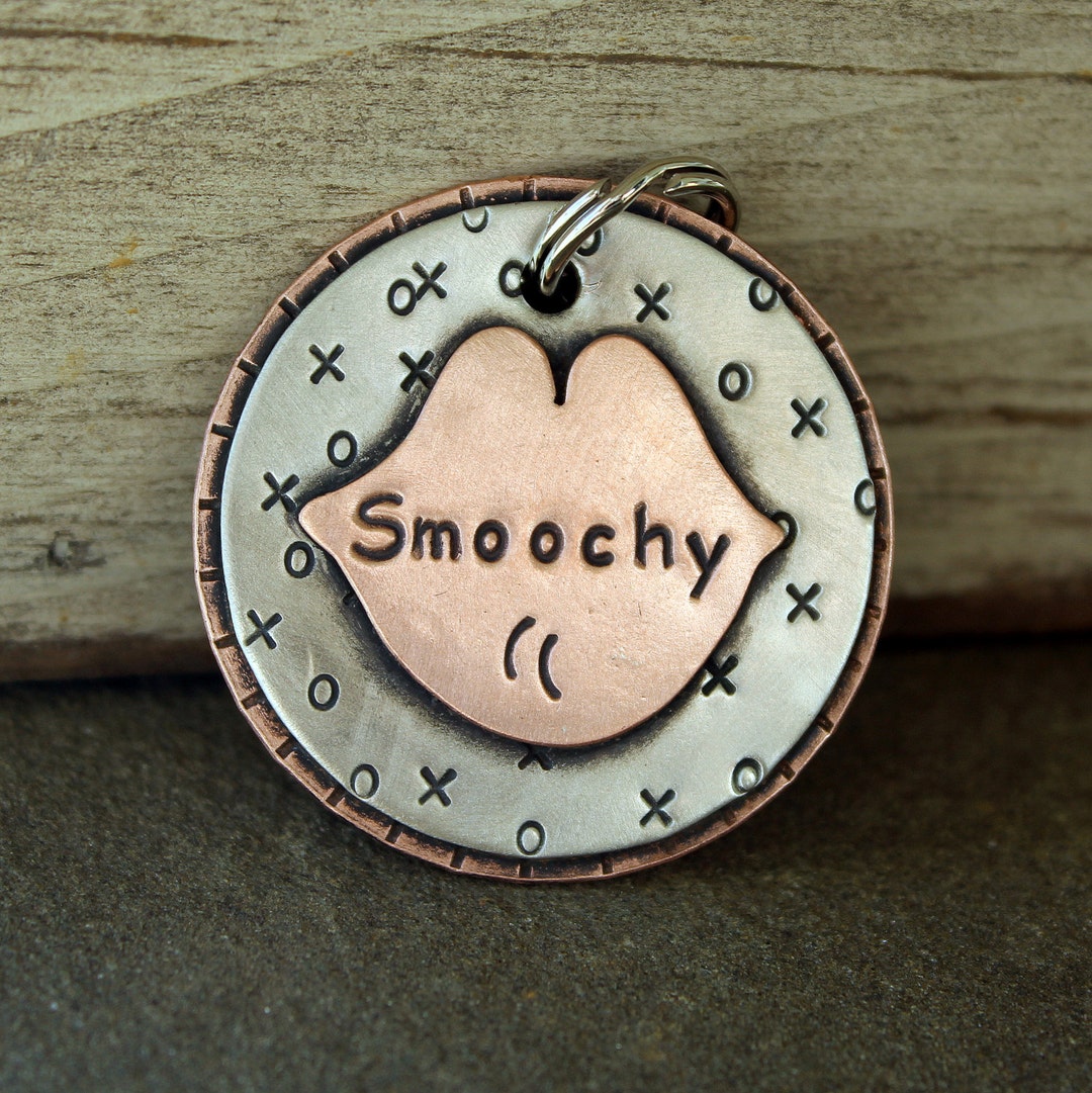 Large Dog Tag- Pet ID Tag for Large Dogs- Big Kisses - Etsy