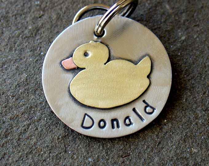 Dog Id Tag Rubber Ducky Pet Id Tag - Etsy