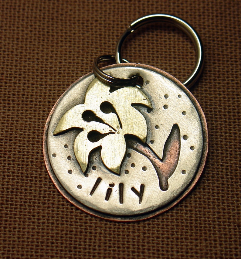 Lily Personalized Pet Id Tag - Etsy