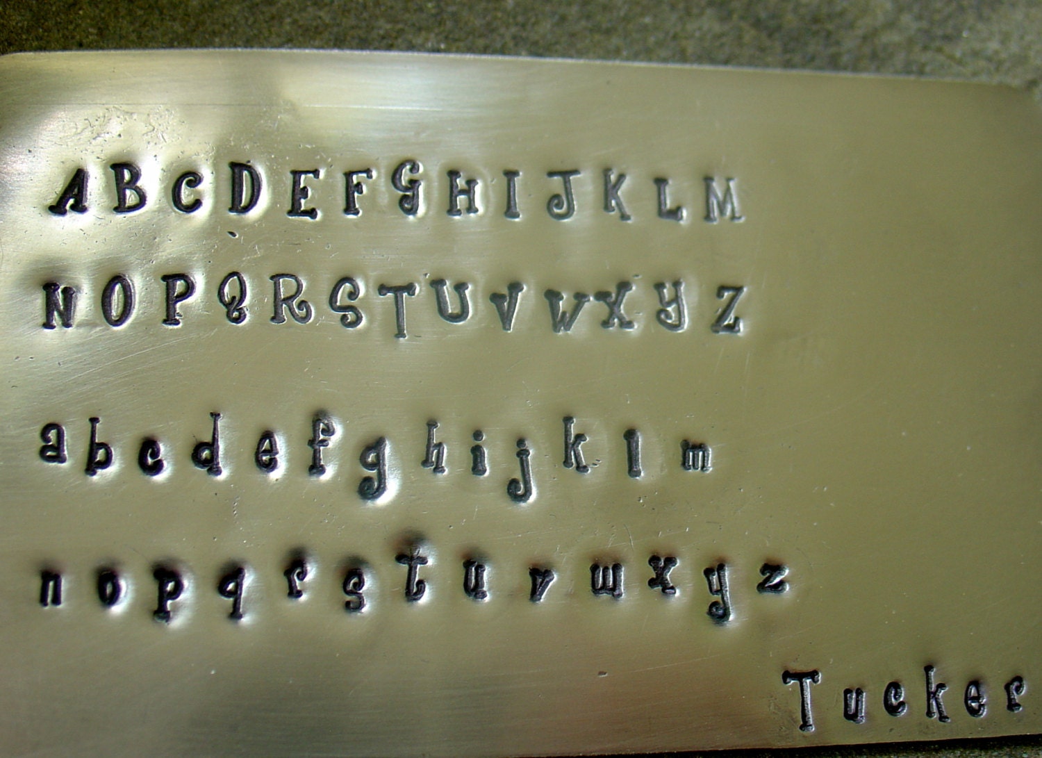 Dog ID Tag Medium Square Metal Dog Tag in Copper and Silver - Etsy