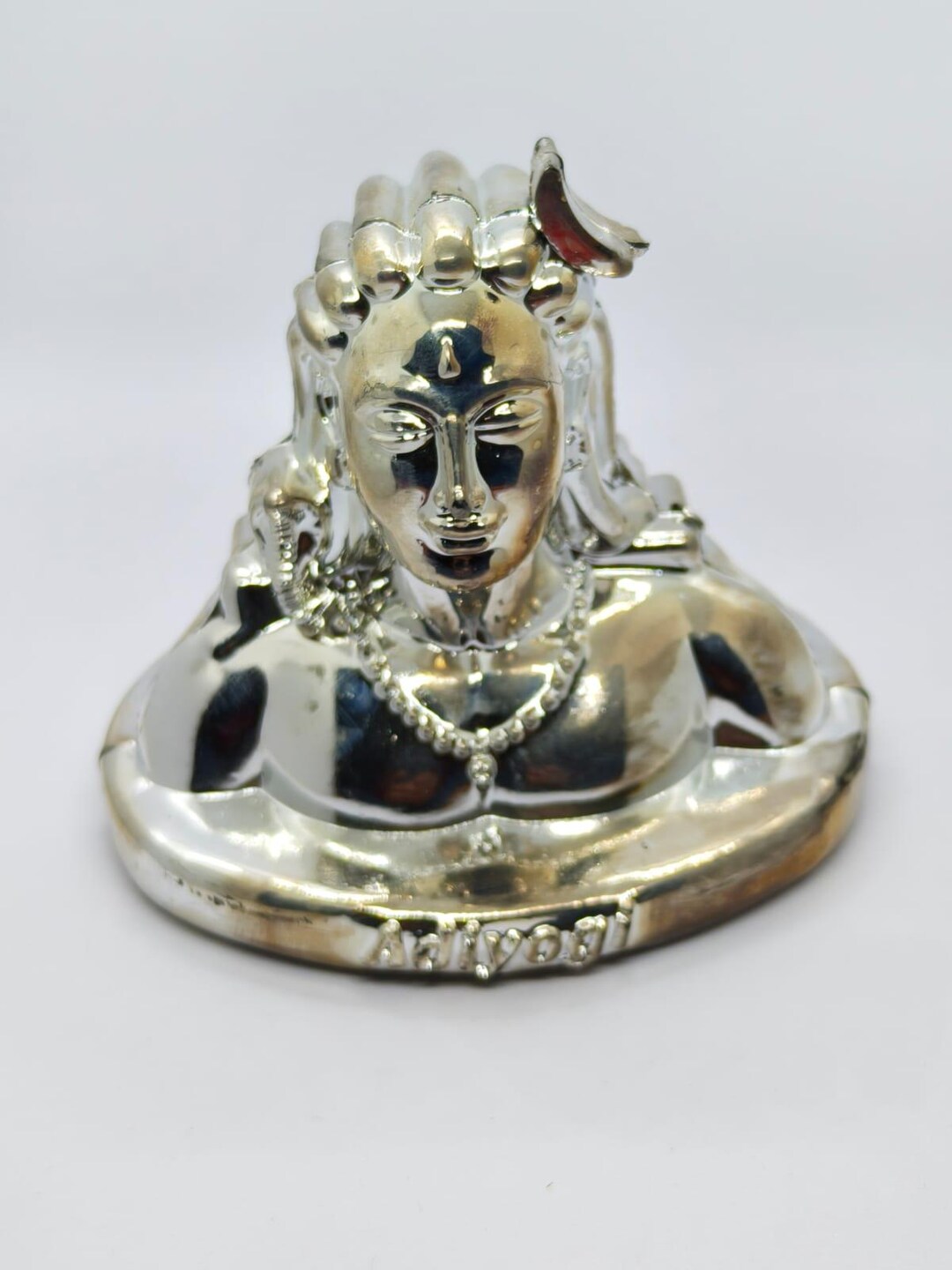 Lord Shiva Bust Statue Silver Finish Hindu God Mahadev Home Decor - Etsy