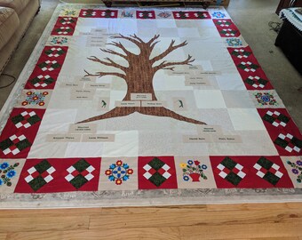 Family Tree Applique - Etsy